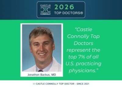 Dr. Jonathon Backus Named Castle Connolly Top Doctor for 2026